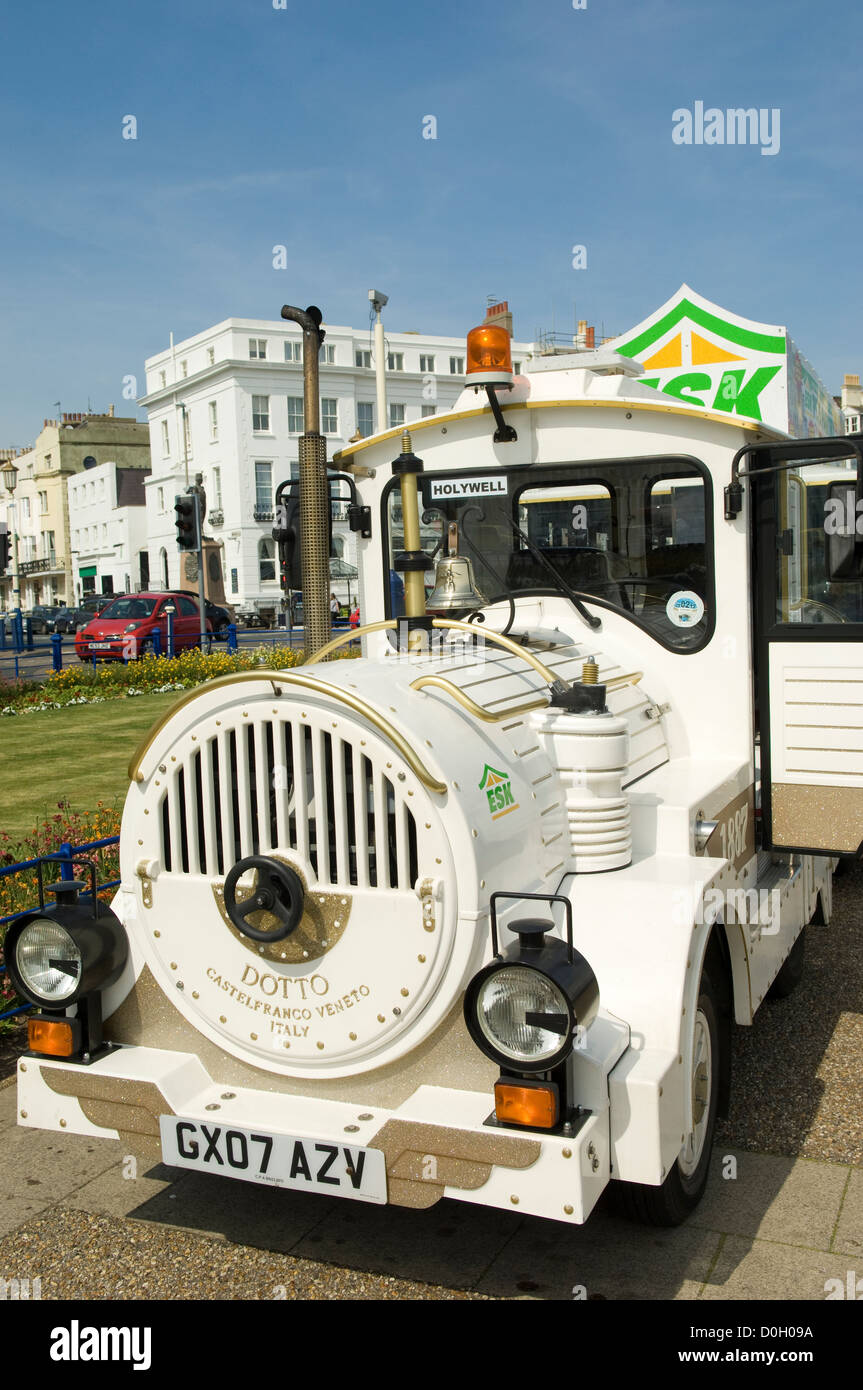Eastbourne seafront road train Stock Photo - Alamy