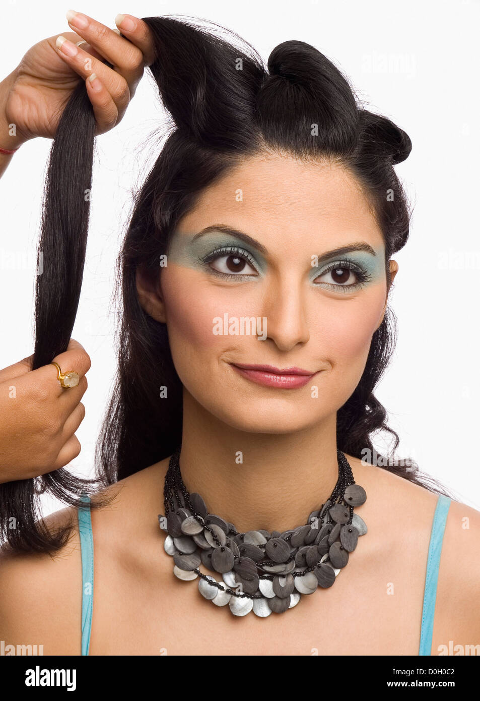 Human hands holding hairdressing hi-res stock photography and images ...