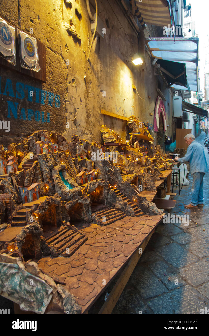 Handicraft stall off Spaccanapoli street centro storico the old town ...