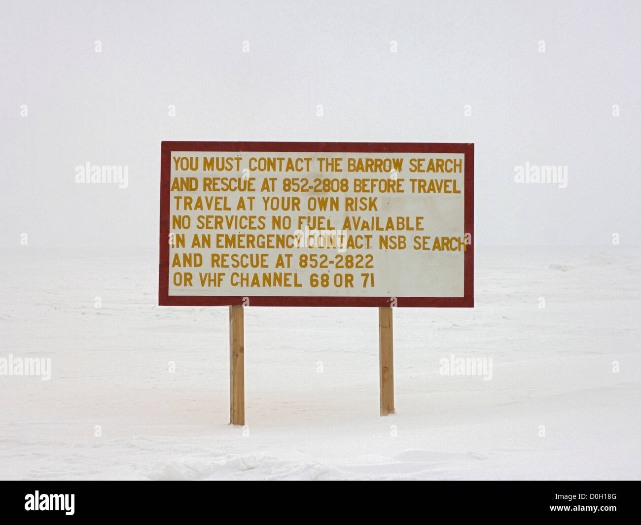 Barrow alaska sign hi-res stock photography and images - Alamy