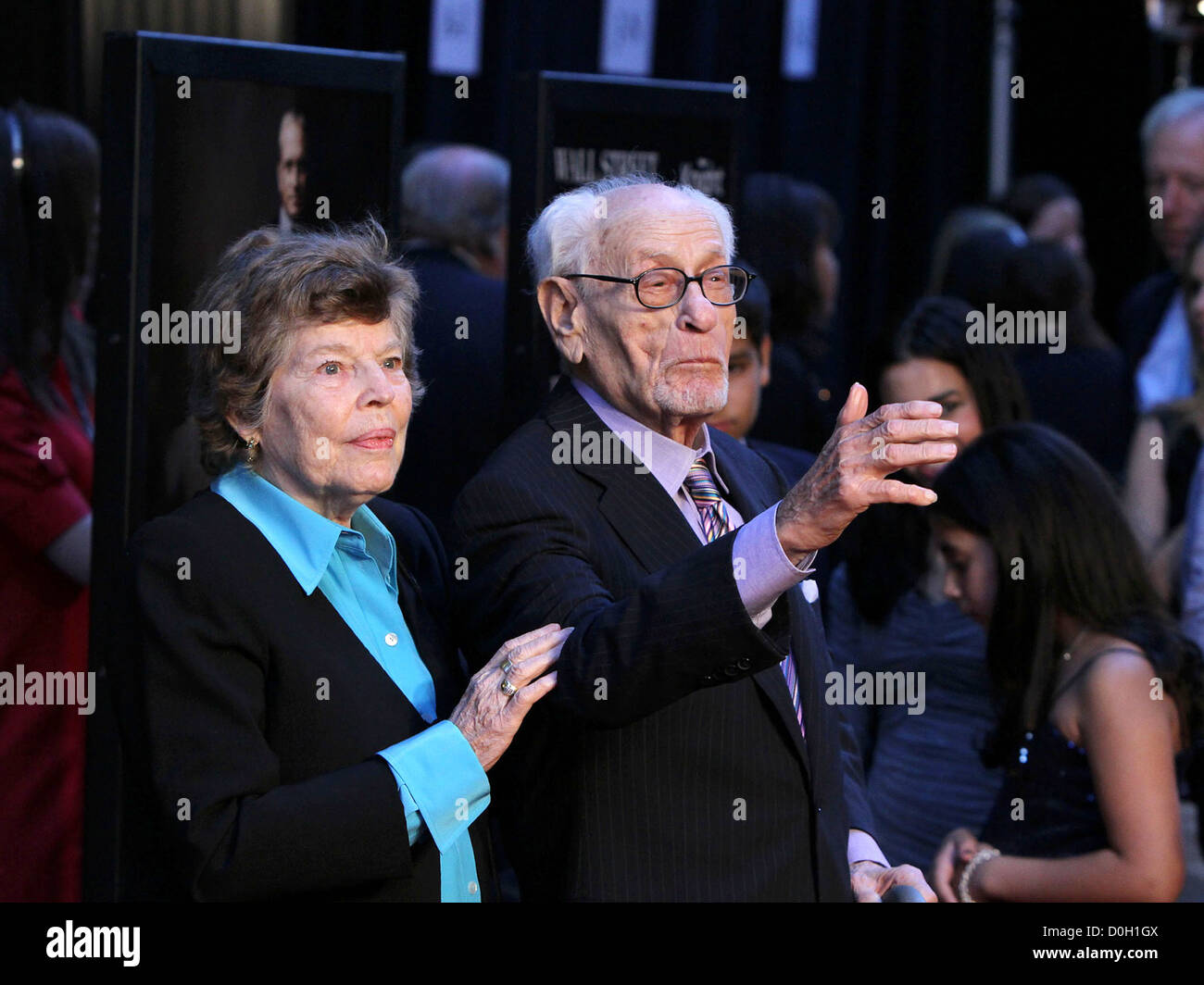 Eli Wallach and Anne Jackson New York premiere of 'Wall Street: Money ...