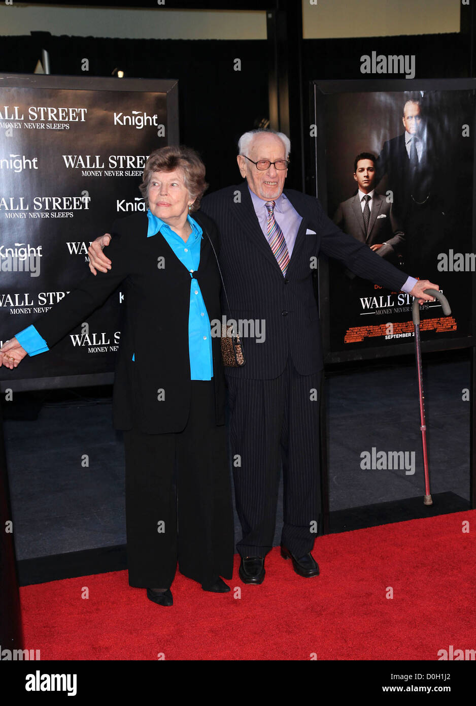 Eli Wallach and Anne Jackson New York premiere of 'Wall Street: Money ...