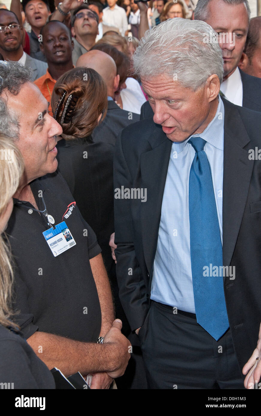 Former U.S. President, Bill Clinton taking a stroll down Broadway after ...