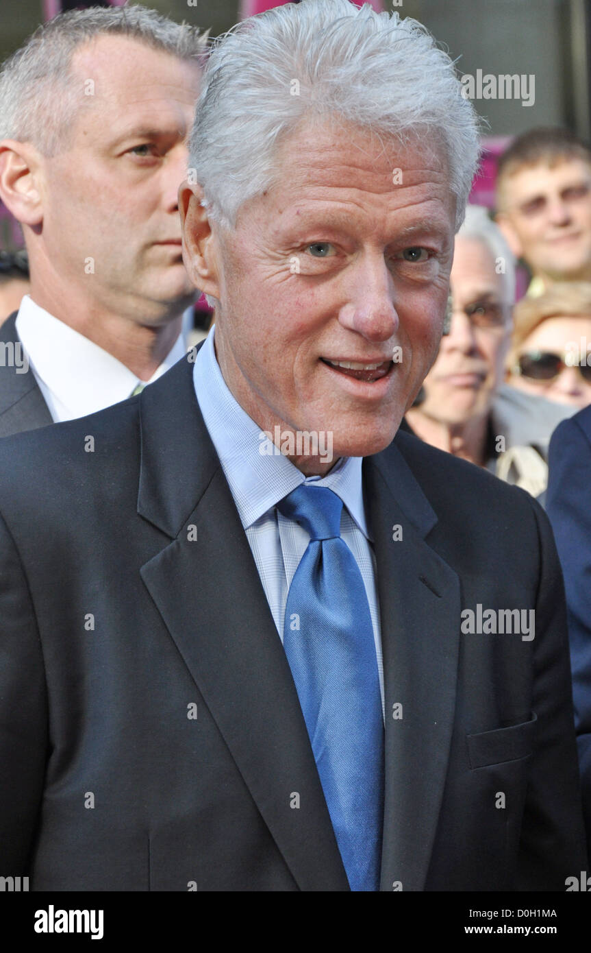 Former U.S. President, Bill Clinton taking a stroll down Broadway after ...