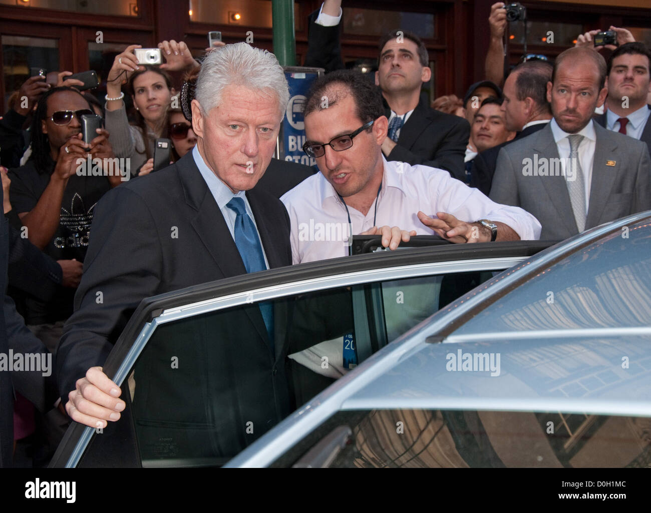Former U.S. President, Bill Clinton taking a stroll down Broadway after ...