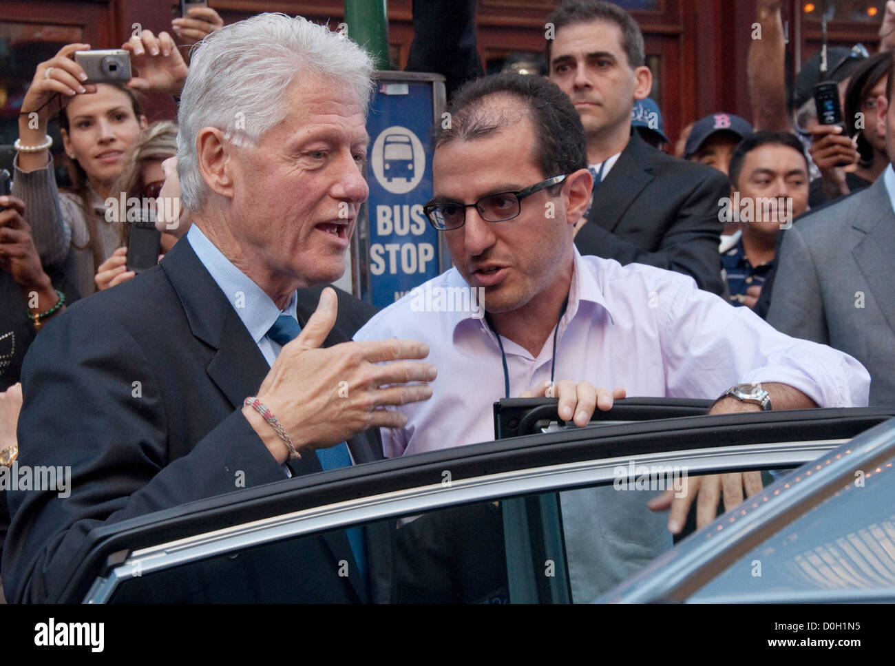 Former U.S. President, Bill Clinton taking a stroll down Broadway after ...