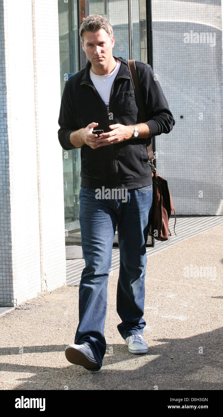 Dan Lobb outside the ITV studios London, England - 21.09.10 Stock Photo ...