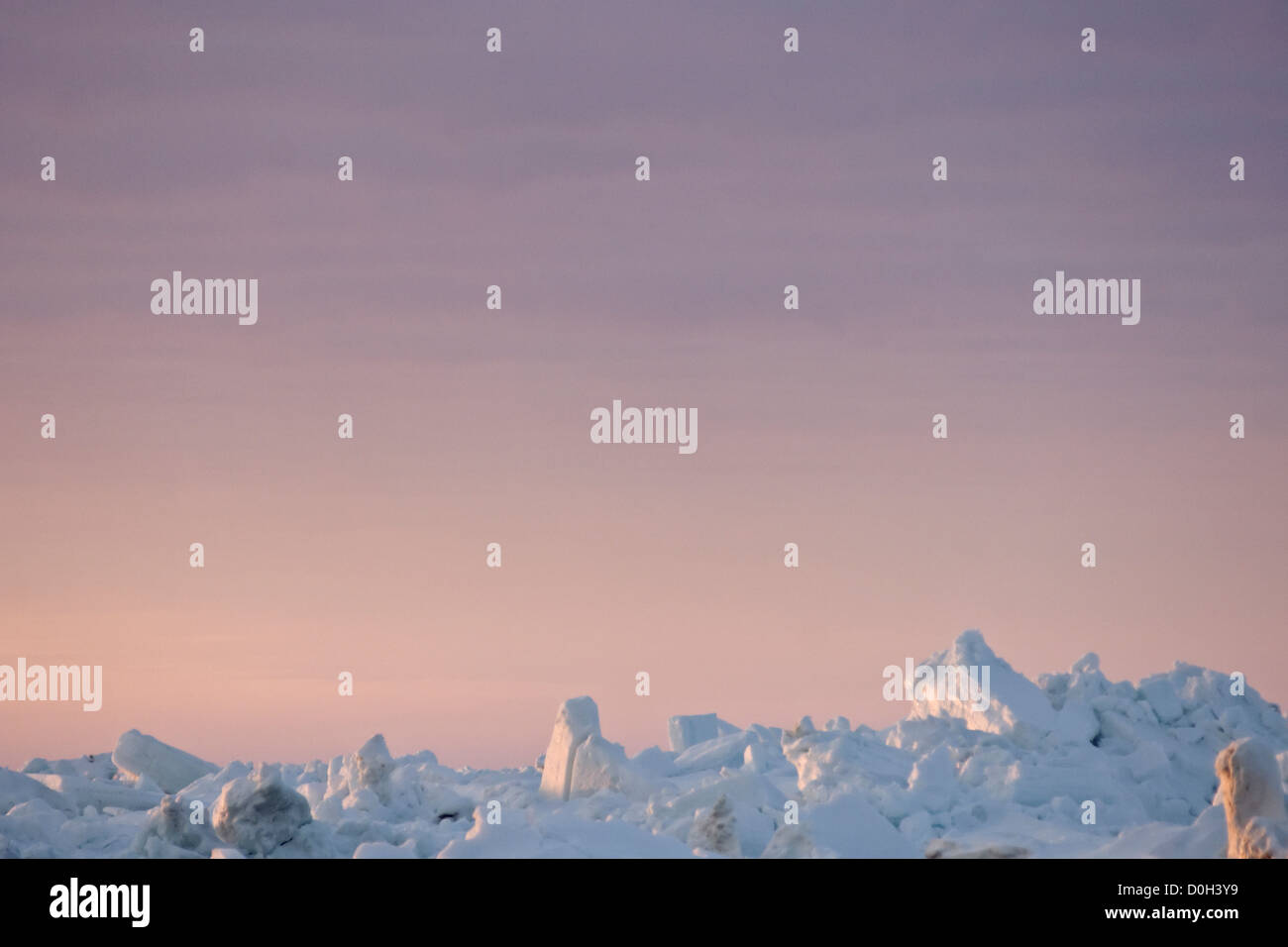 Pressure Ridge in Pack Ice Over the Chukchi Sea Stock Photo - Alamy