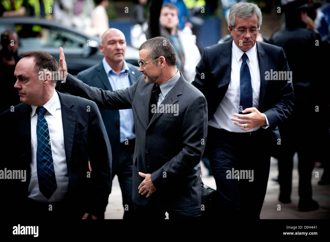 George Michael arrives at Highbury Corner Magistrates Court to be ...