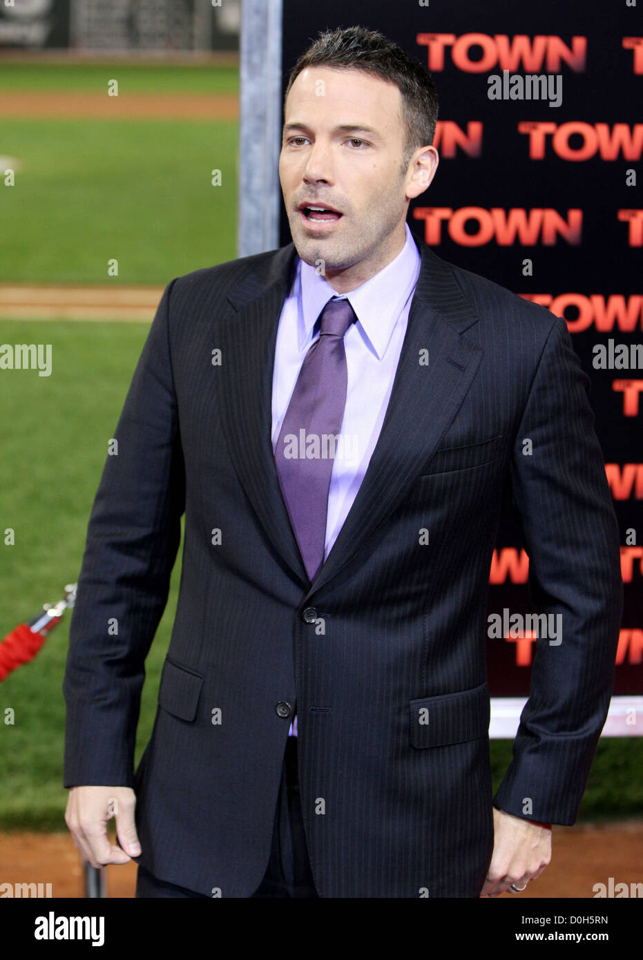 Ben Affleck Premiere of 'The Town' at Fenway Park Boston, USA Stock ...