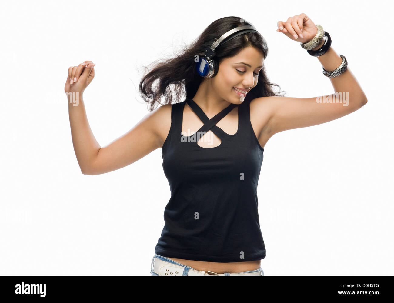 Beautiful jolly woman dancing in hi-res stock photography and images ...