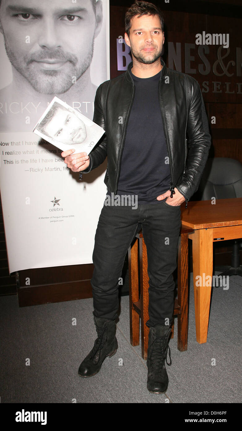 Ricky Martin Ricky Martin signs copies of his new autobiography "Me" at ...