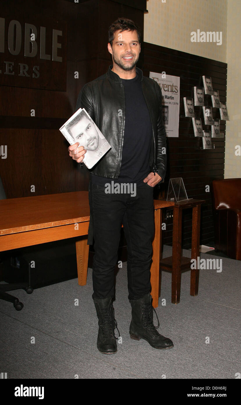 Ricky Martin Ricky Martin signs copies of his new autobiography "Me" at ...
