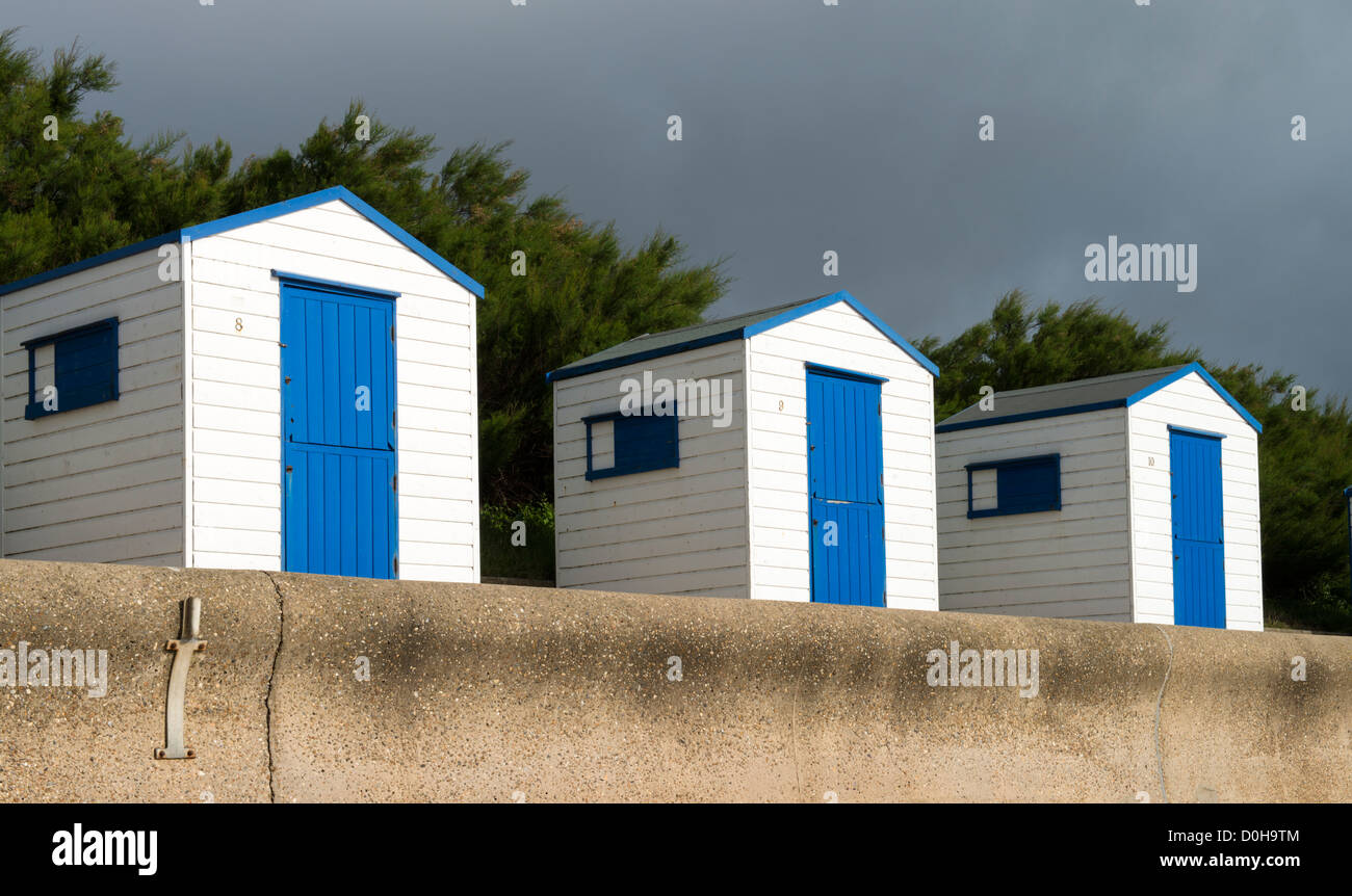 Blue and White Beach Huts at Southwold, Suffolk,UK Stock Photo - Alamy