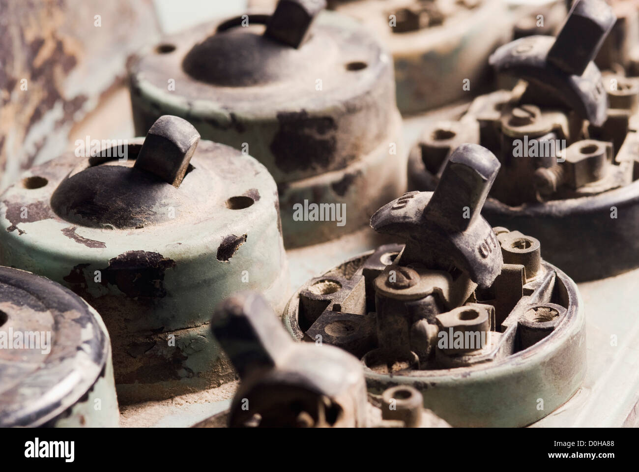 Old rusty worn light switch hi-res stock photography and images - Alamy