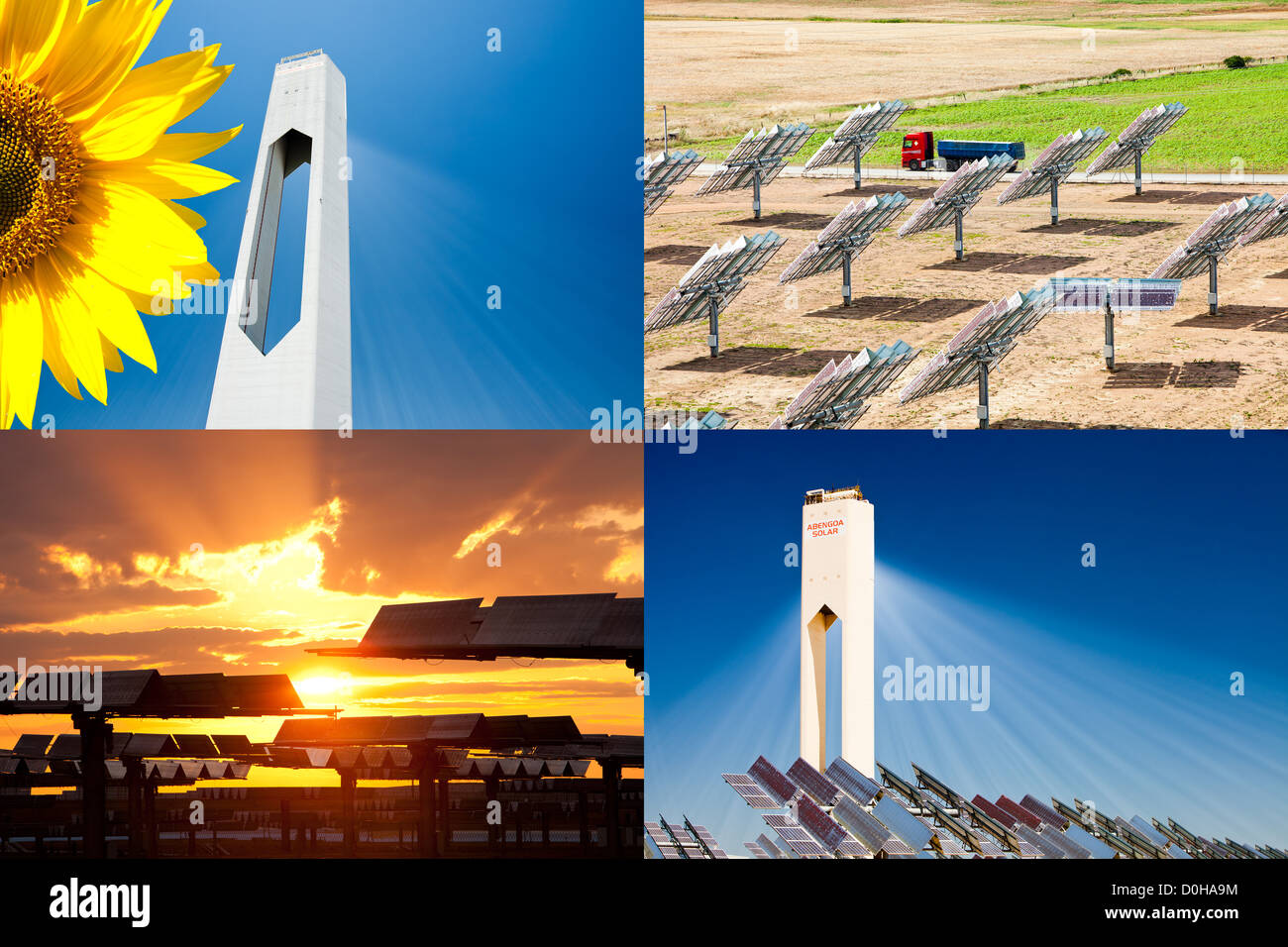 A renewable energy composite Stock Photo - Alamy