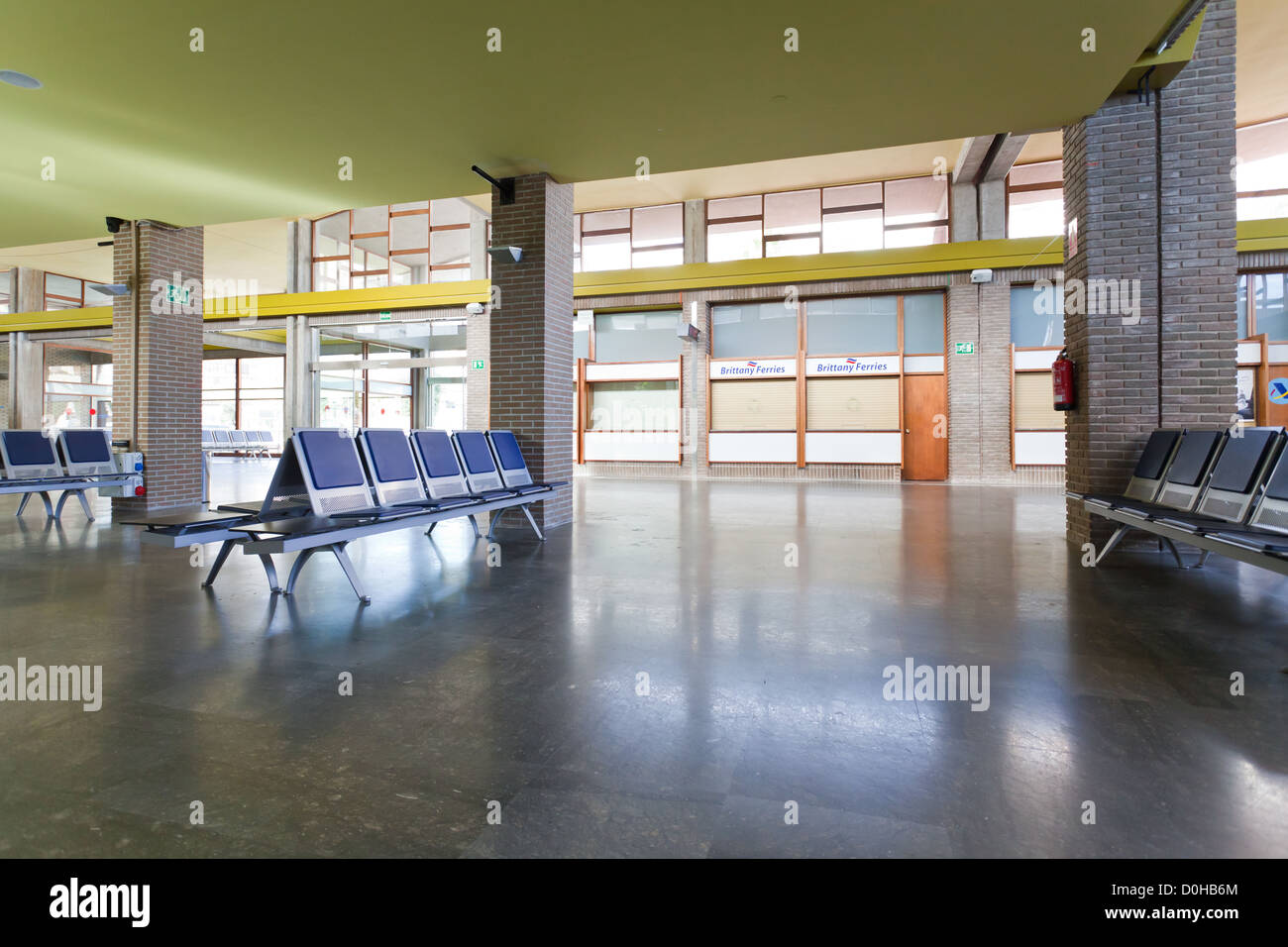 Santander, Spain: Interior of Ferry Terminal at the Port of Santander ...