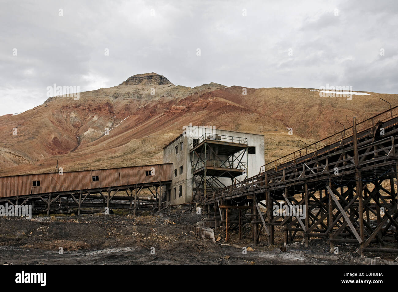 Abandoned Russian Mining Town Pyramiden Stock Photos & Abandoned ...