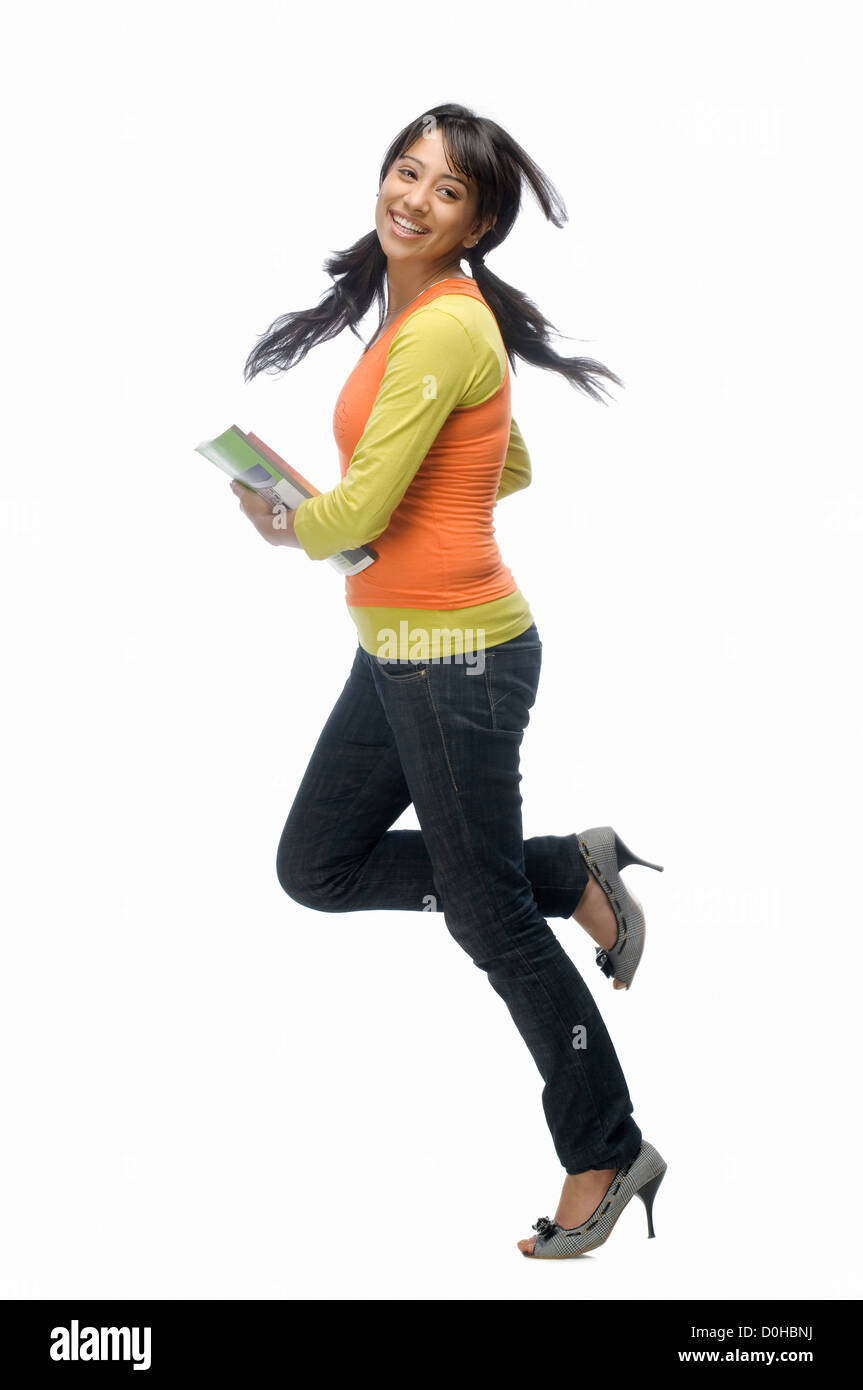 College student black clothing Cut Out Stock Images & Pictures - Alamy