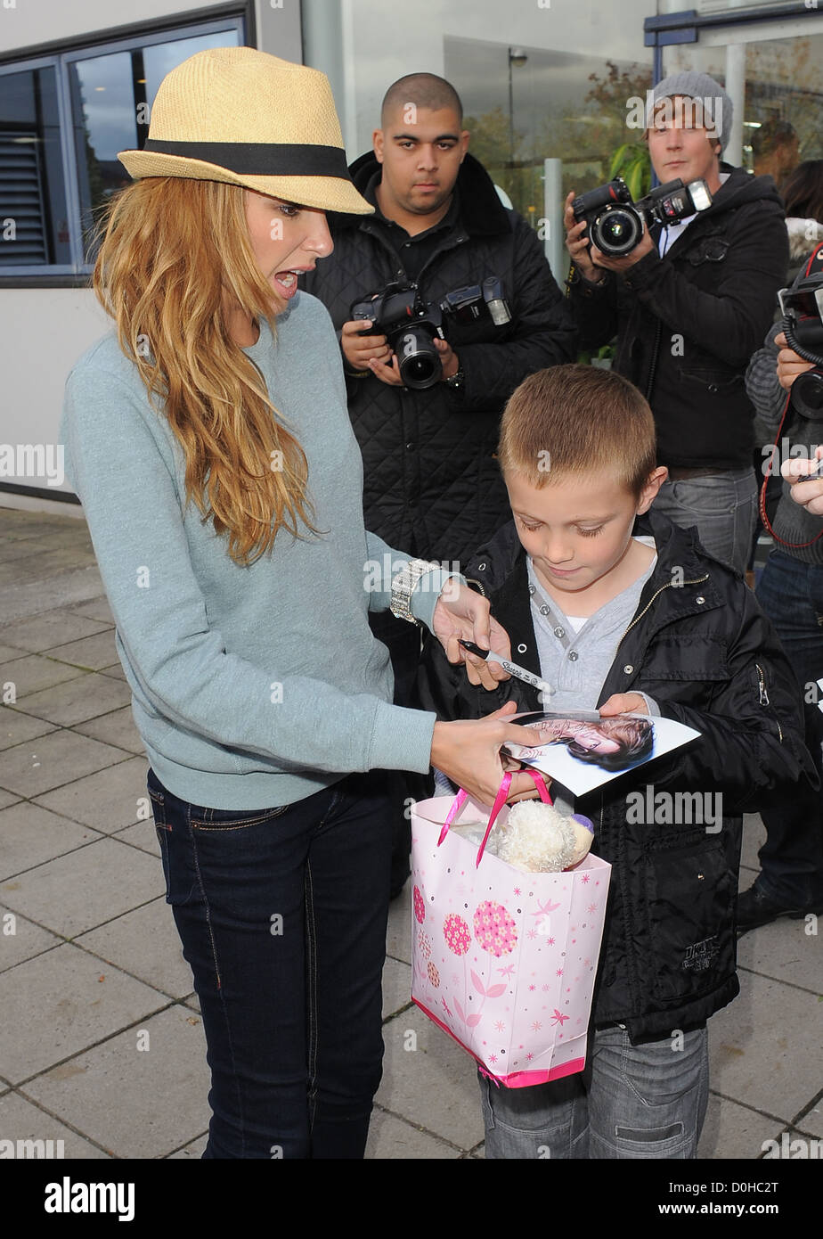 Nadine Coyle visits Real Radio in Manchester, having visited local ...