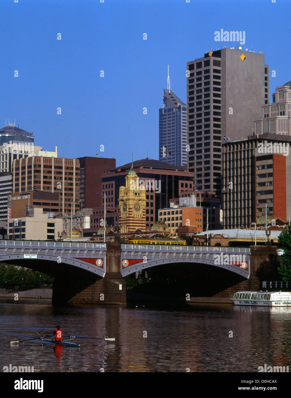 Australia, Victoria, Melbourne, skyline, Yarra River Stock Photo - Alamy