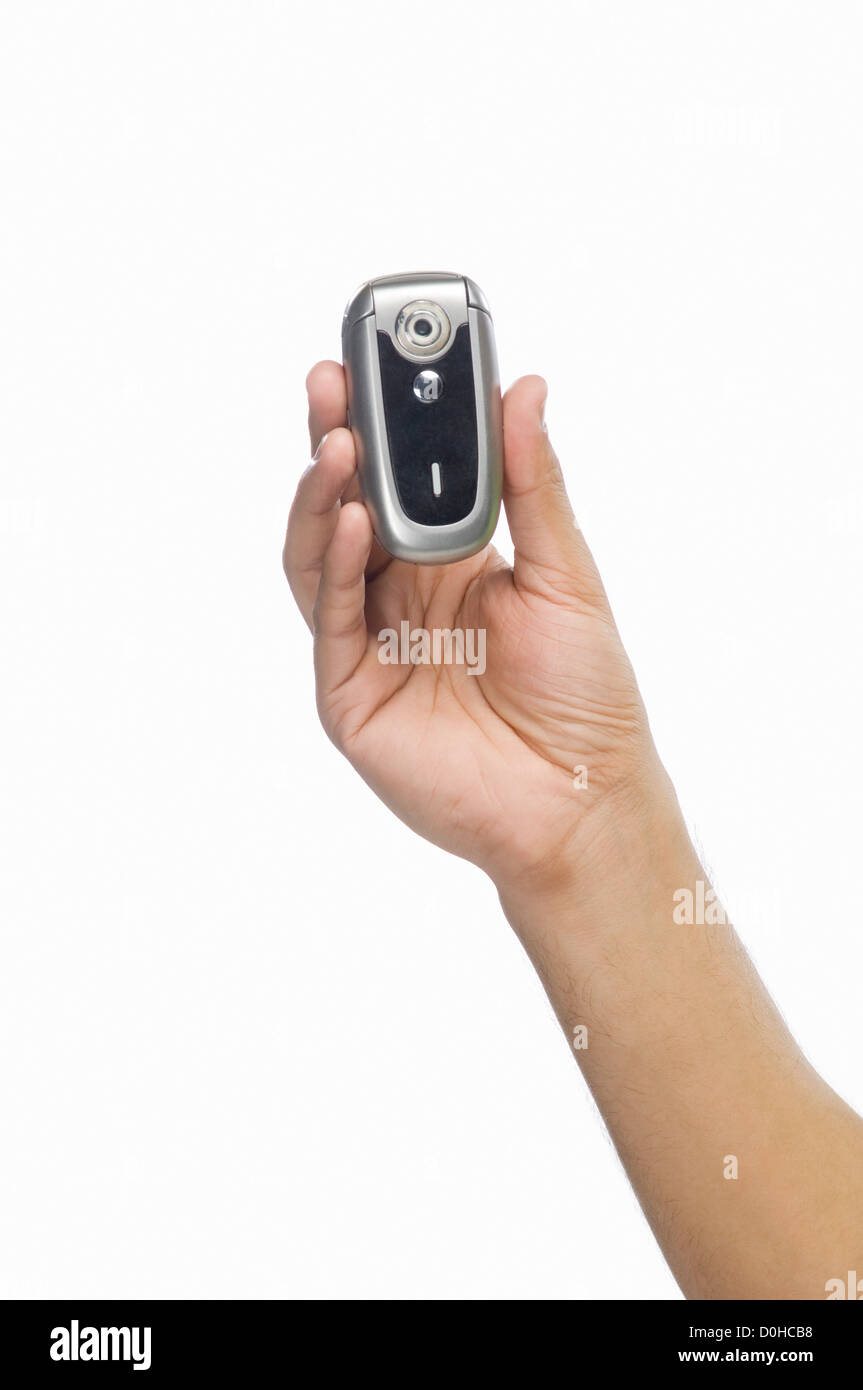 Hand holding flip phone hi-res stock photography and images - Alamy