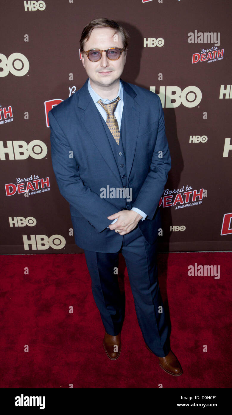John Hodgman Premiere of "Bored to Death" held at the NYU Skirball ...