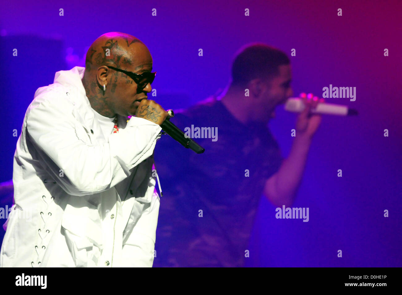 Bryan "Birdman" Williams preforms with Drake the 2nd day performance ...