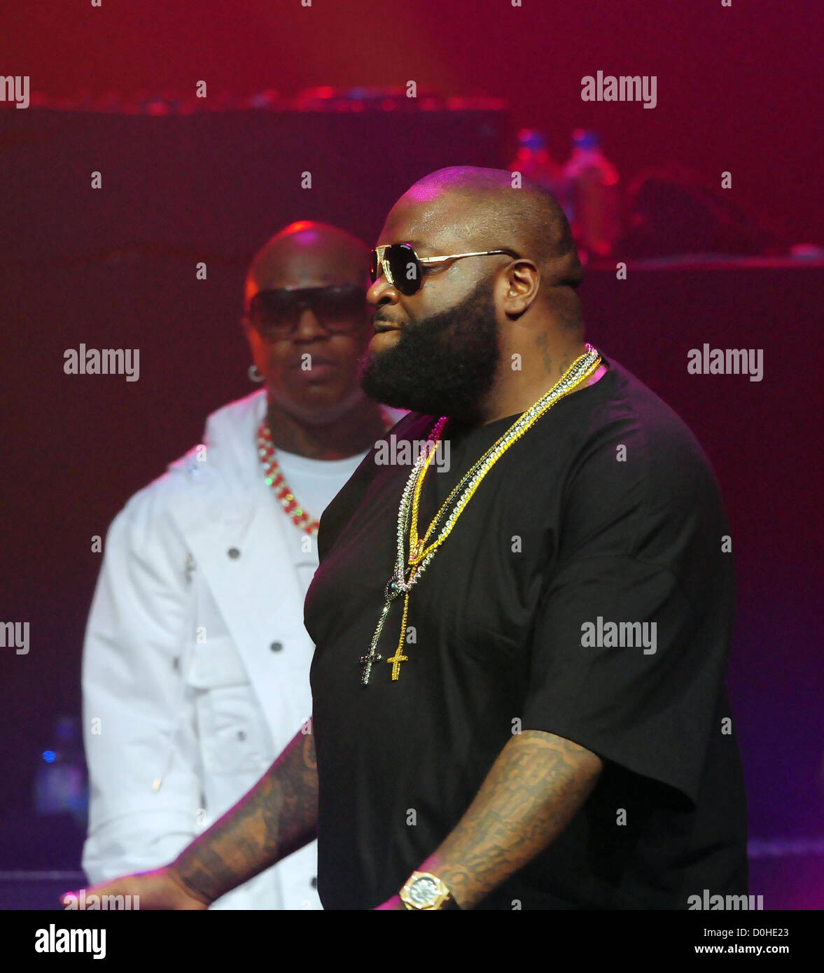 Bryan "Birdman" Williams and Rick Ross preforms with Drake at the 2nd ...
