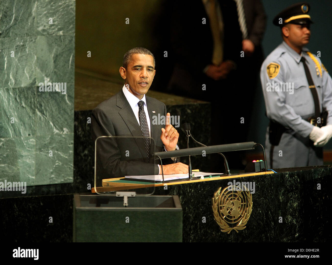 President Barack Obama delivers his speech during the Summit on the ...
