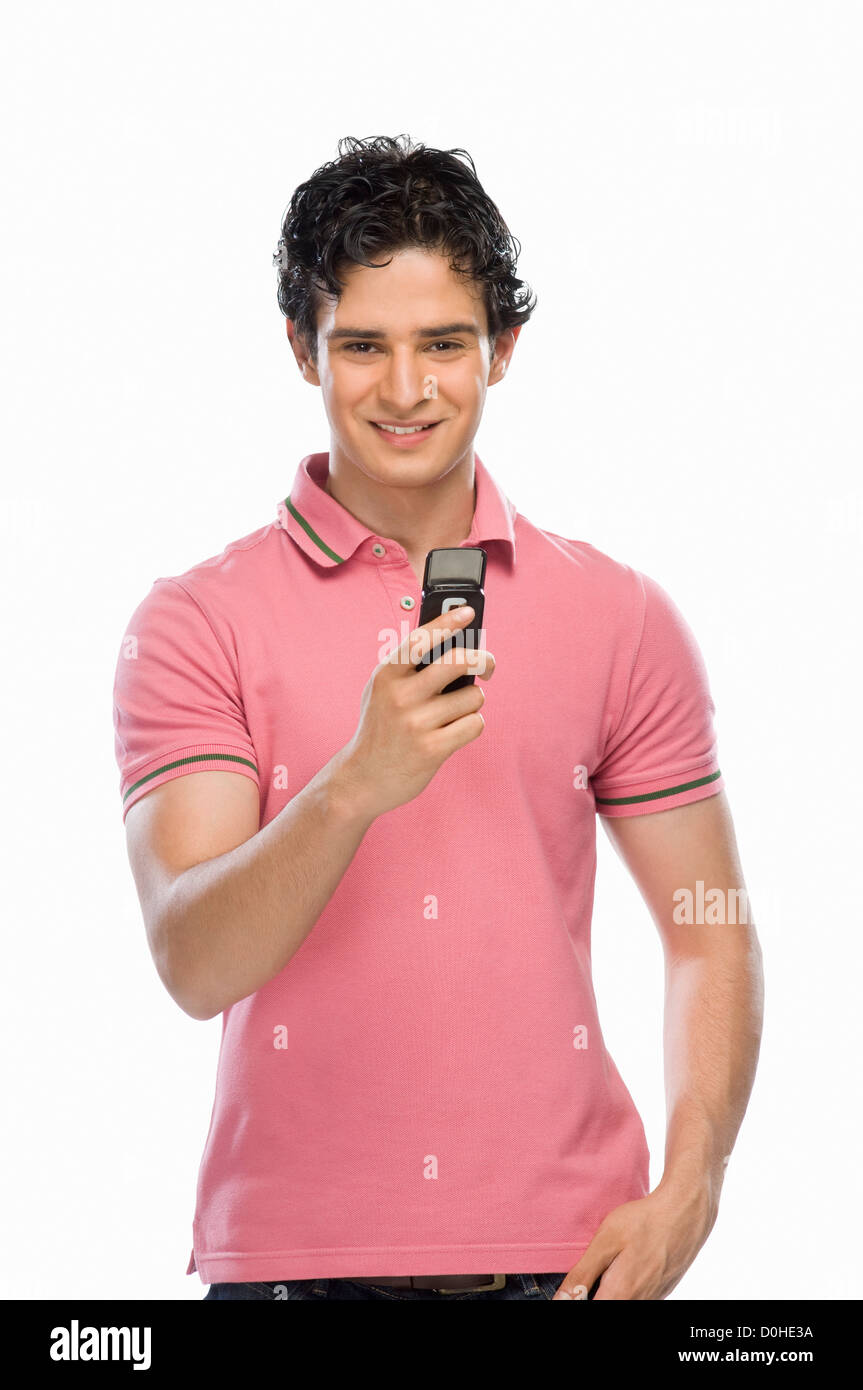 Man text messaging Stock Photo - Alamy