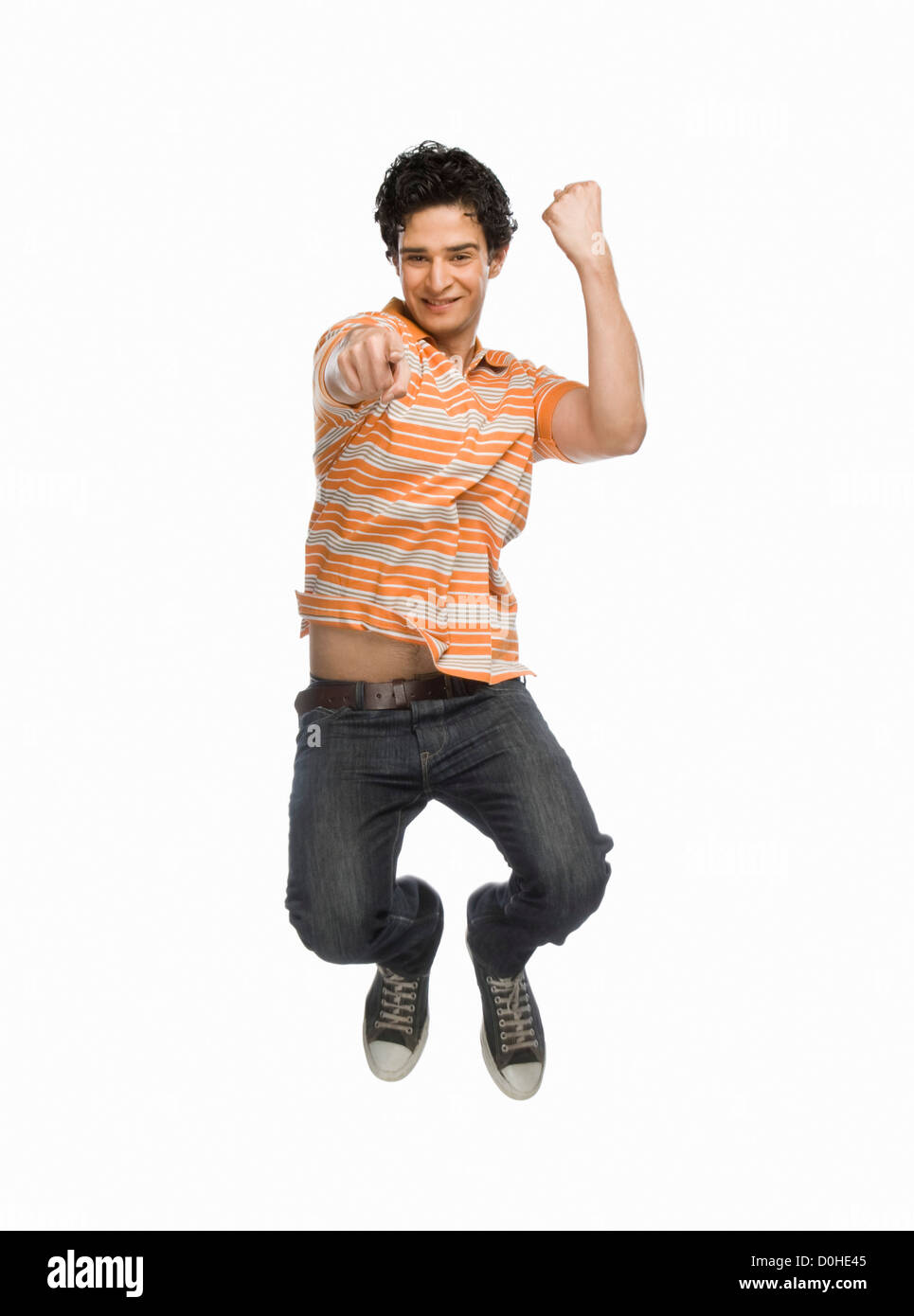 Man jumping with joy Stock Photo - Alamy