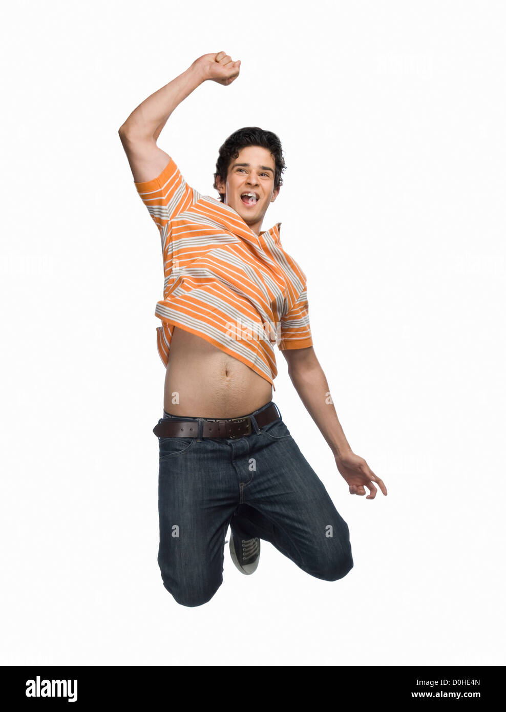 Man jumping with joy Stock Photo - Alamy