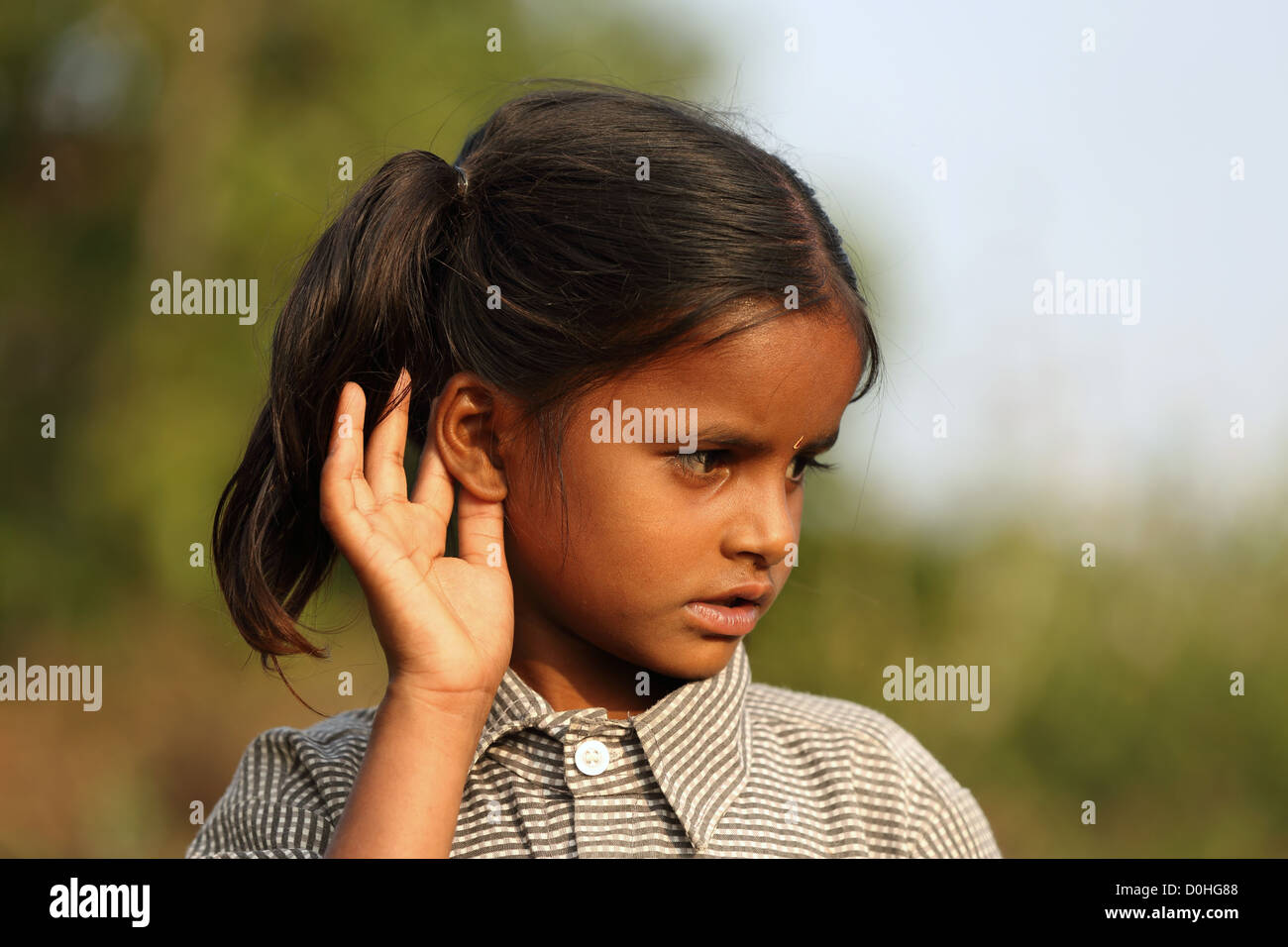 Cupping ears hi-res stock photography and images - Alamy