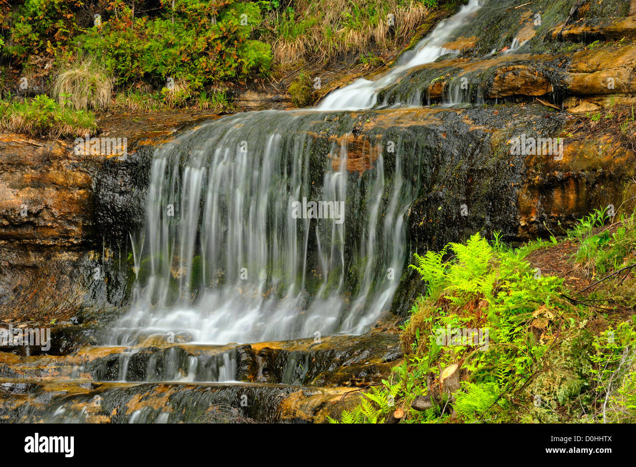 Alger Falls, Alger County, Munising Township, Michigan, USA Stock Photo - Alamy