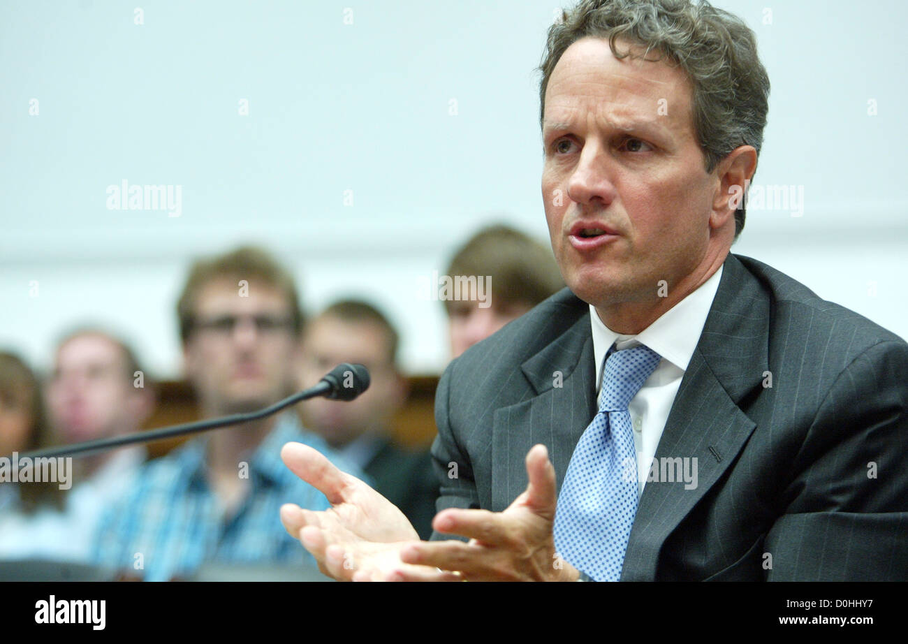 Secretary of the Treasury Timothy Geithner The fill committee of the ...