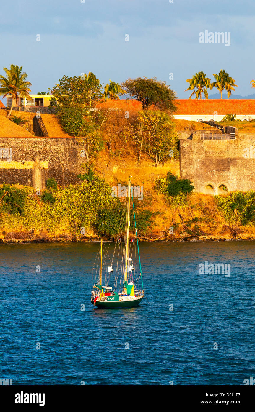 Martinique Fort de France caribbean harbour yacht sailing Stock Photo ...