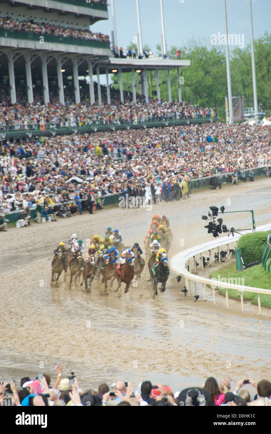 2010 Kentucky Derby First Turn Stock Photo - Alamy