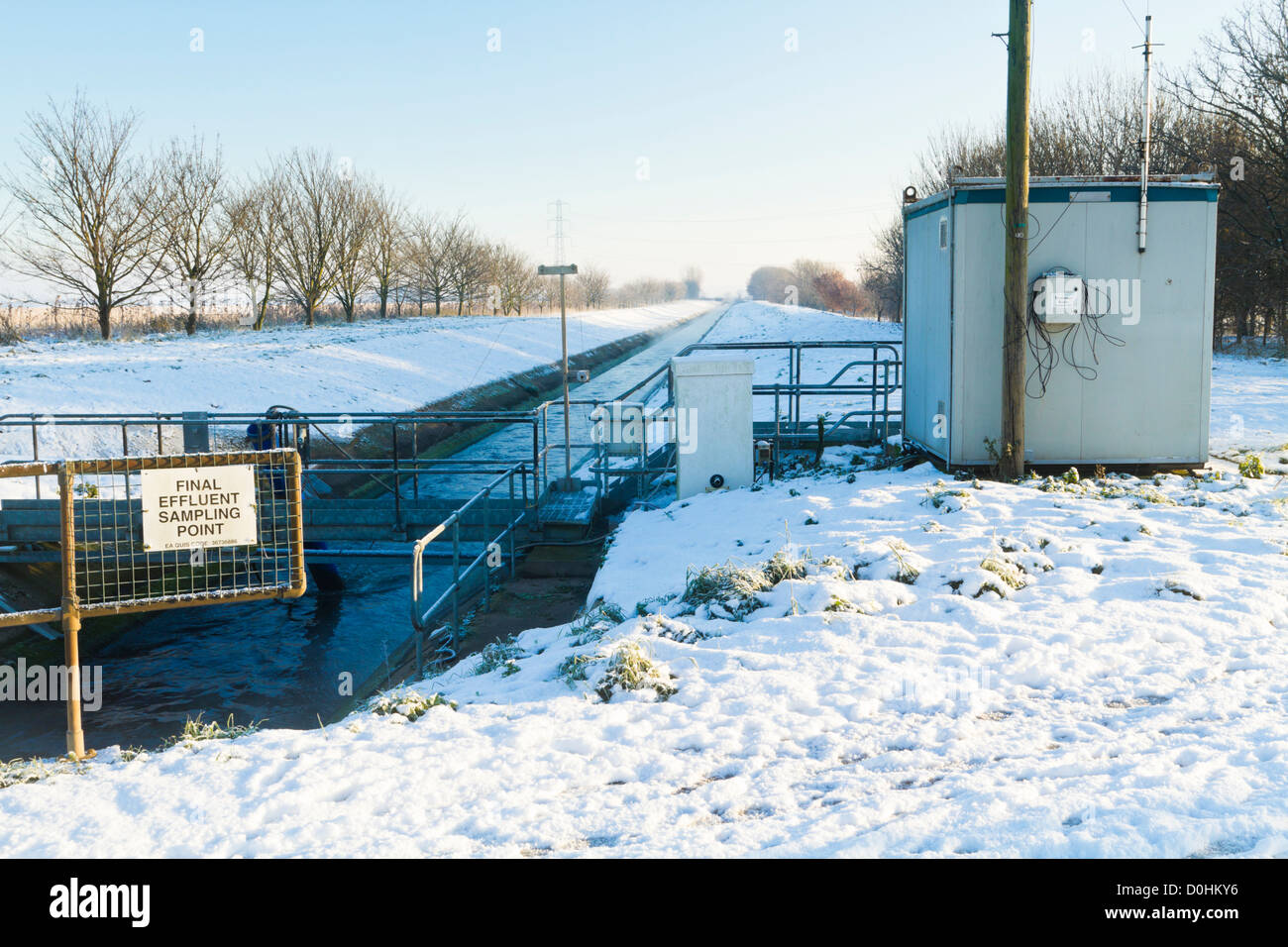 Severn Trent Water Final Effluent Sampling Point during Winter, Stoke ...