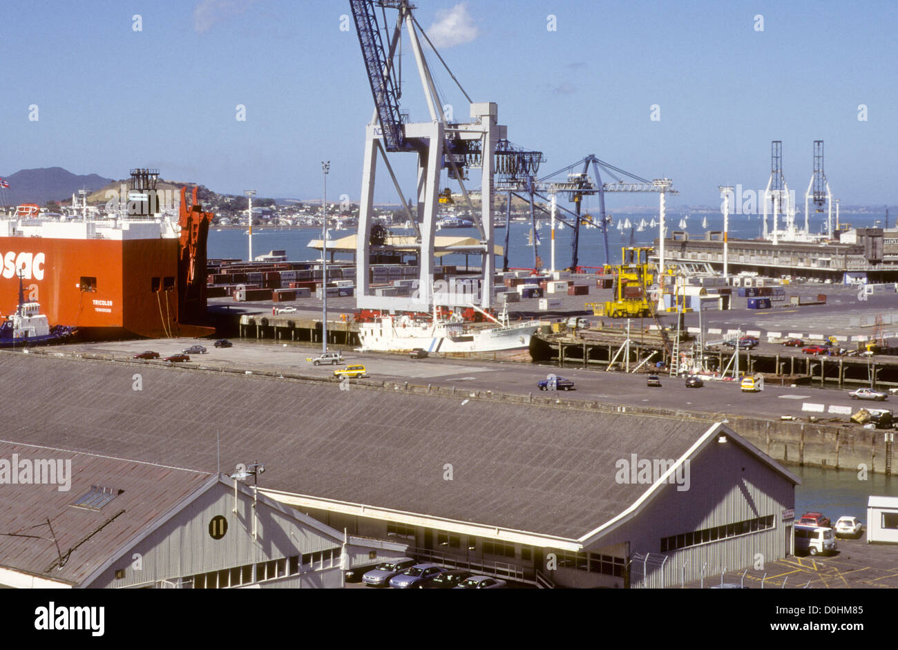 Auckland Harbour,Container Terminal,Pedestrian Harbour,Boats,Yachts ...