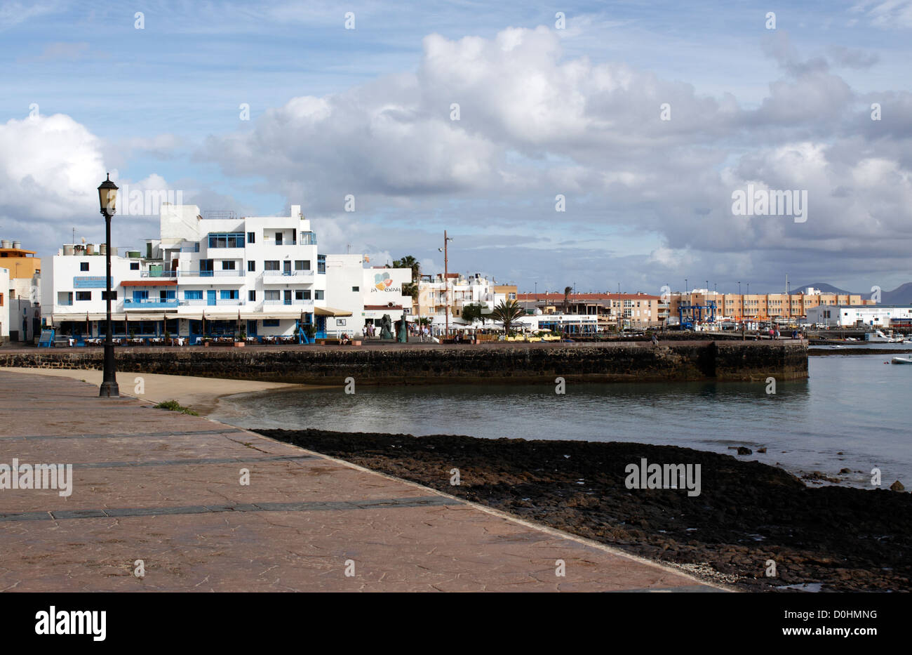 THE WATERFRONT OF CORRALEJO ON THE CANARY ISLAND OF FUERTEVENTURA Stock ...