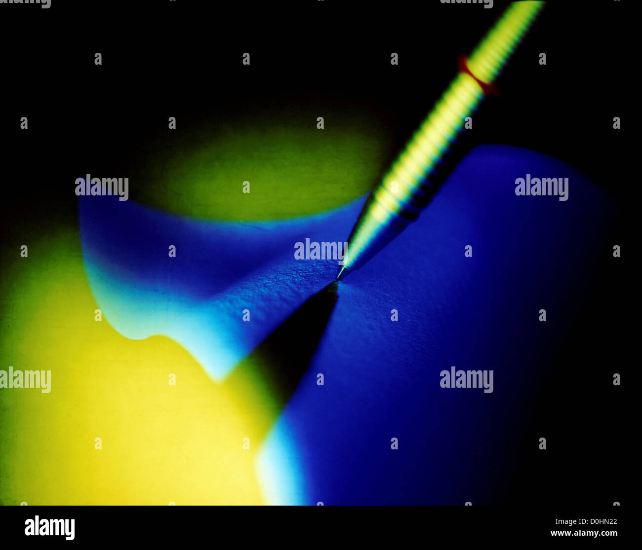 Photo Illustration of a Pen Moving Across Paper Stock Photo - Alamy