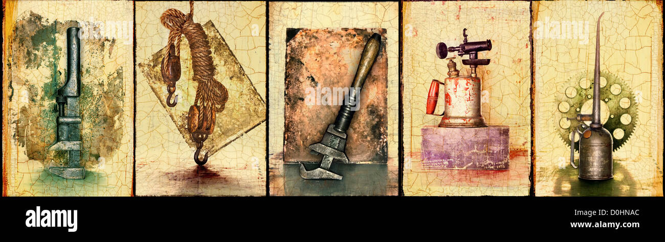 Illustration old fashioned oil hi-res stock photography and images - Alamy