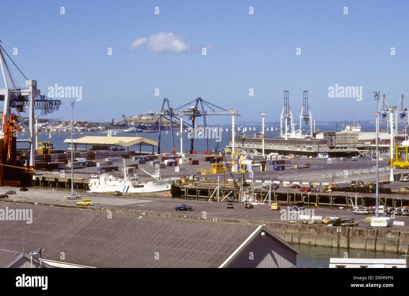 Auckland Harbour,Container Terminal,Pedestrian Harbour,Boats,Yachts ...