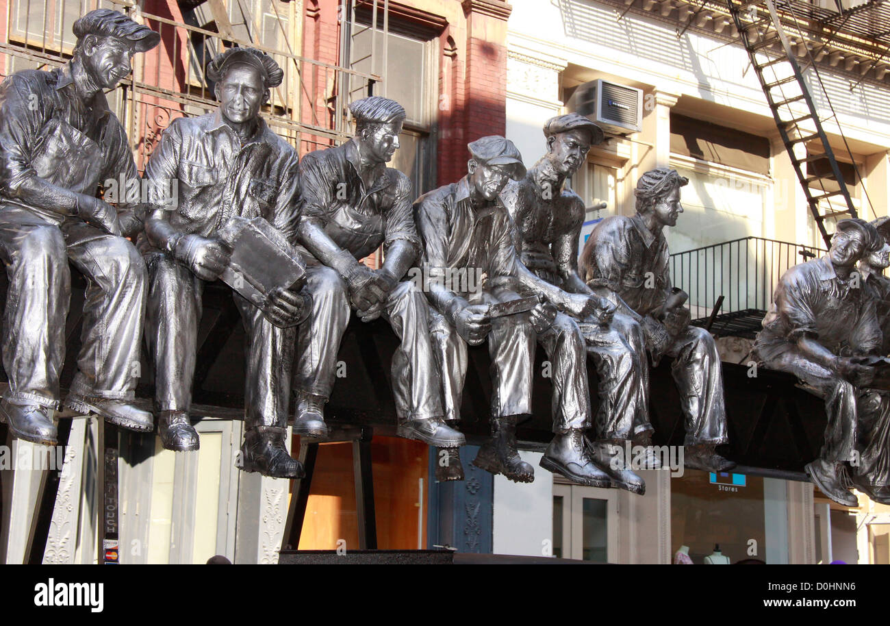 Sculpture rockefeller center iron workers hi-res stock photography and ...