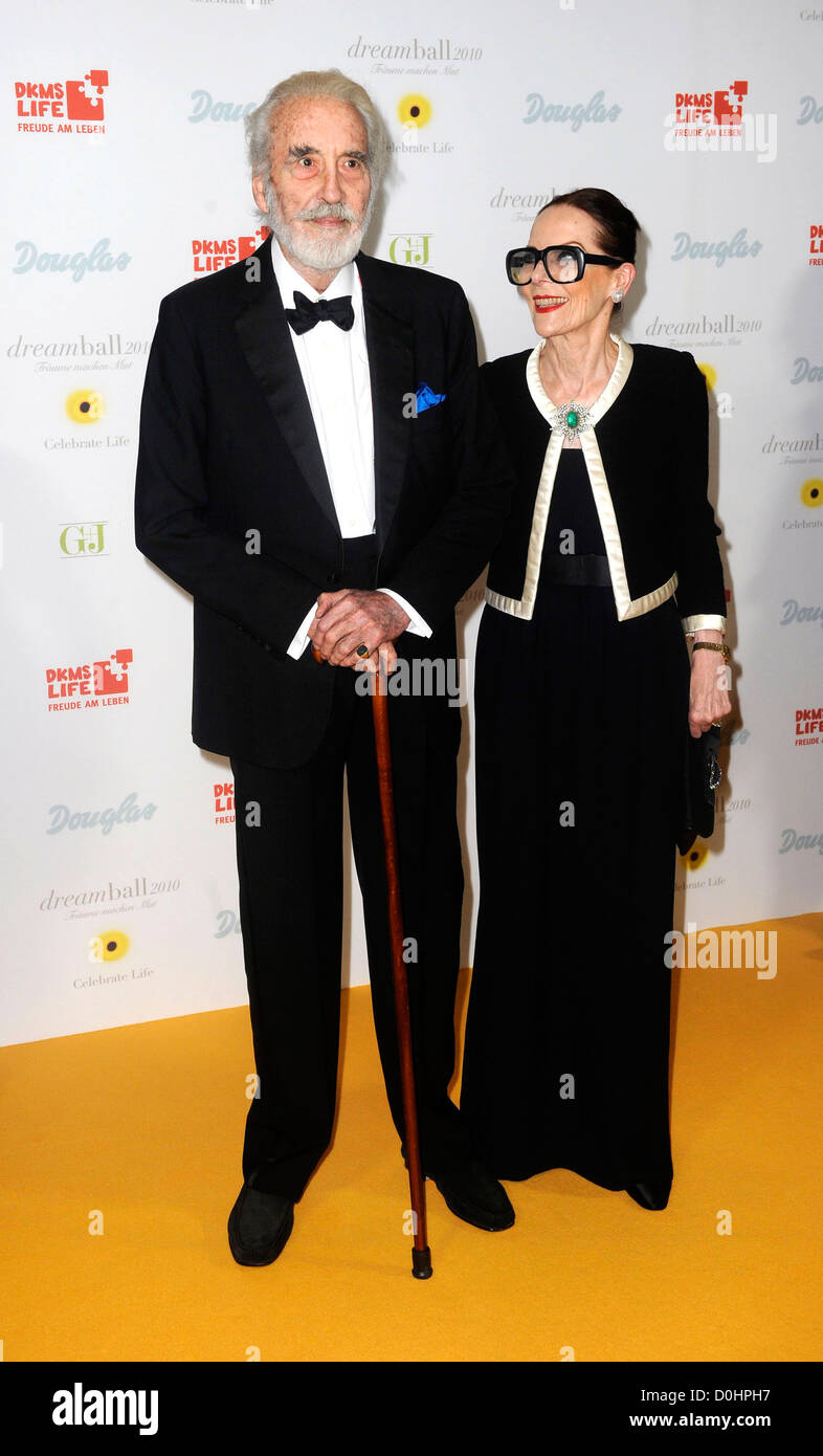 Christopher Lee and wife Gitte Lee Dreamball Gala held at the Grand ...