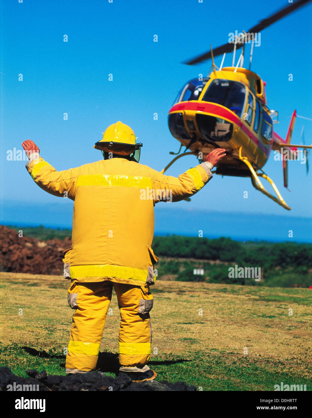 Air Medic Rescue with Helicopter, Hawaii Stock Photo - Alamy