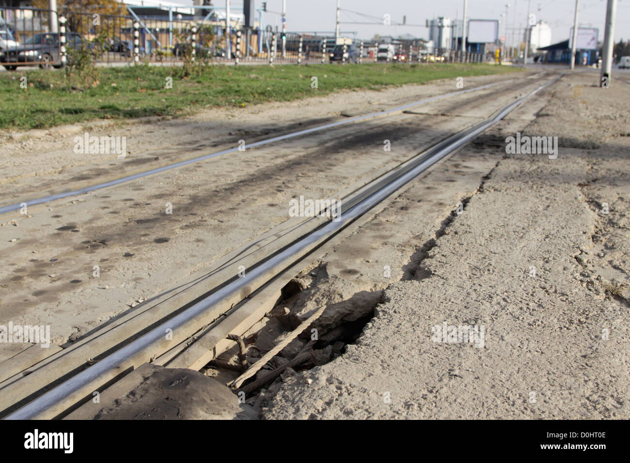 Broken tram hi-res stock photography and images - Alamy