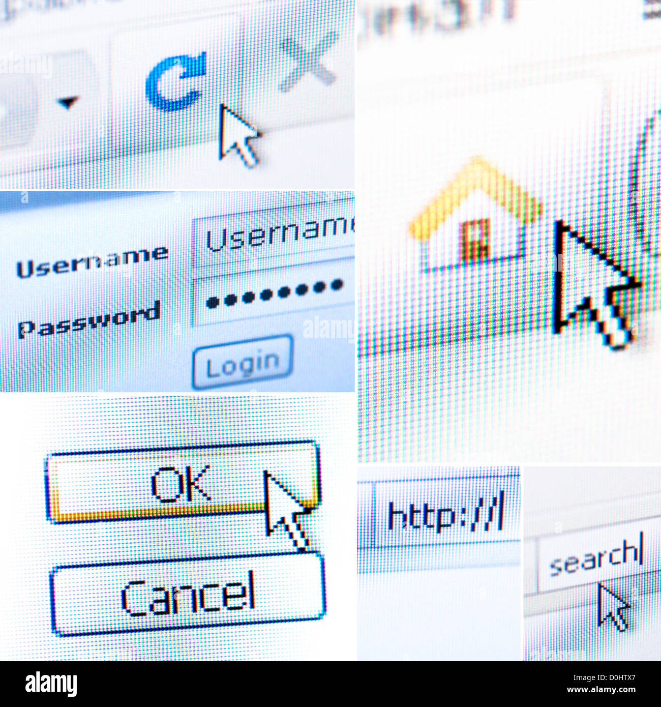 Webpage collage hi-res stock photography and images - Alamy