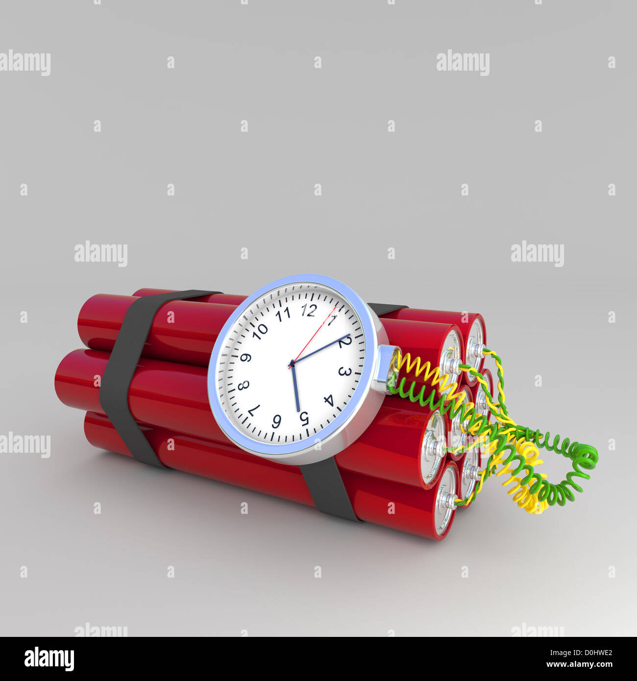 3d image of time bomb Stock Photo - Alamy